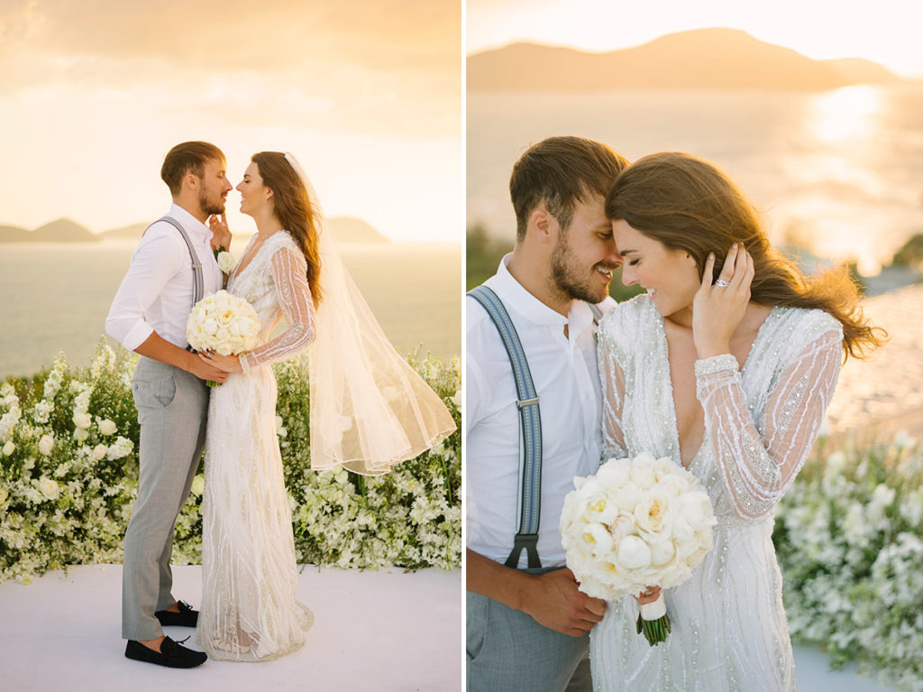 An Exquisitely Stylish Panoramic Rooftop Wedding Of Sophie & Sam At Sri ...