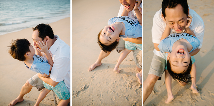 Casual beach walk family session with Kwek family | darinimages
