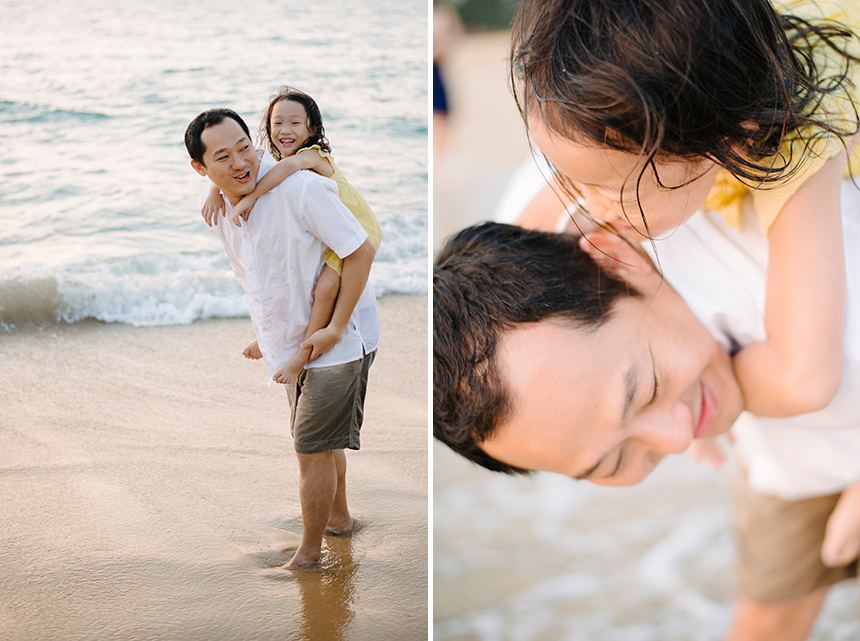 Casual beach walk family session with Kwek family | darinimages