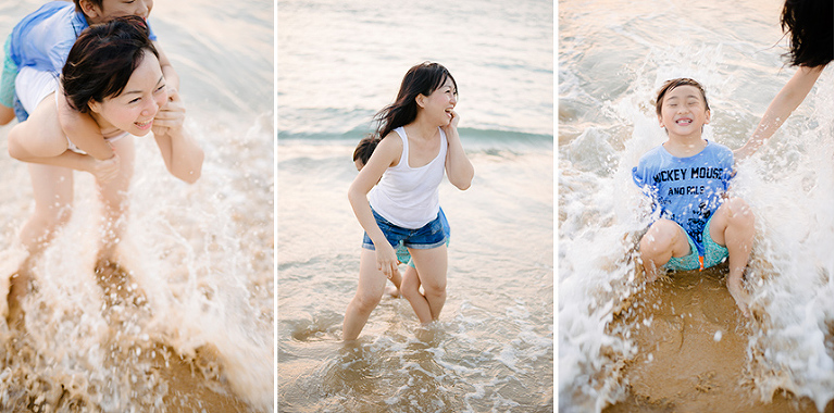 Casual beach walk family session with Kwek family | darinimages