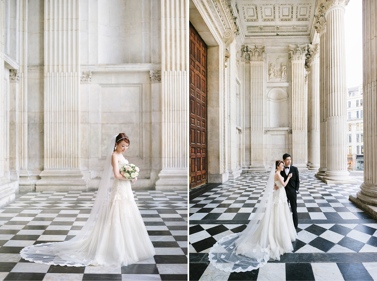 Classic engagement of Ruby & Kane in the historic architectures, heart ...